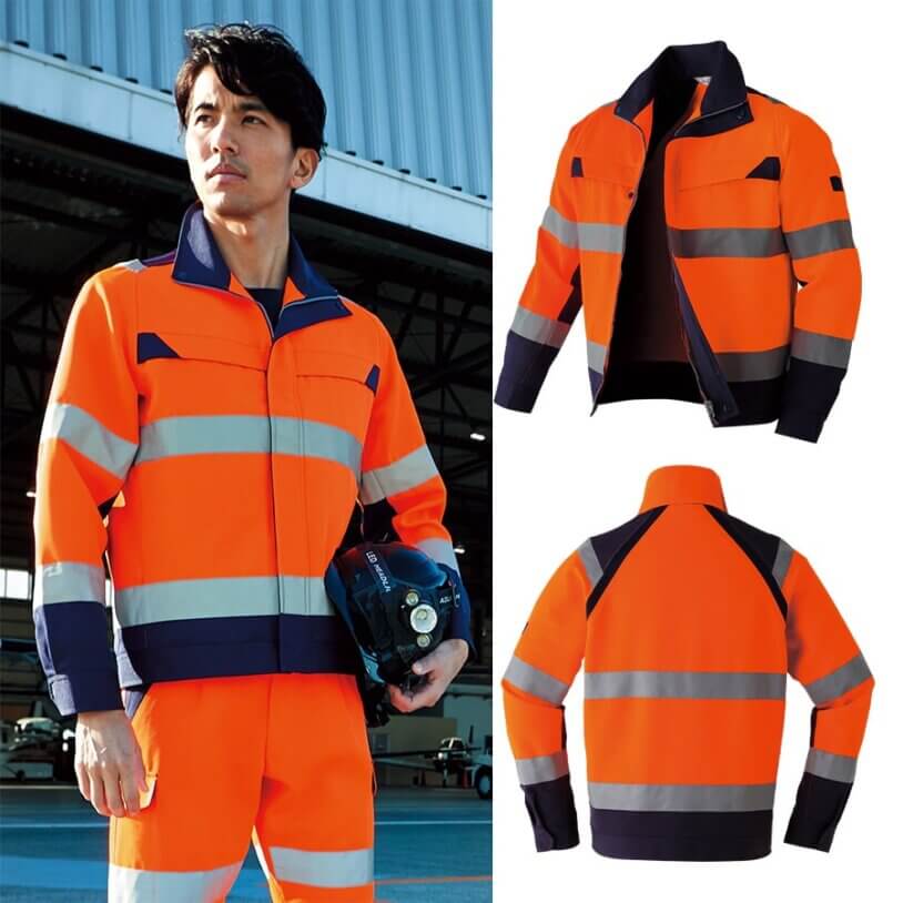 【製品案内】高視認ブルゾン E780 - 株式会社Asahicho｜ワークウェアの企画・製造販売を行う広島県府中市のアパレルメーカー