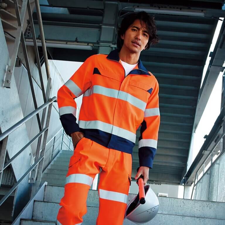 【製品案内】高視認長袖ブルゾン E7802 - 株式会社Asahicho｜ワークウェアの企画・製造販売を行う広島県府中市のアパレルメーカー