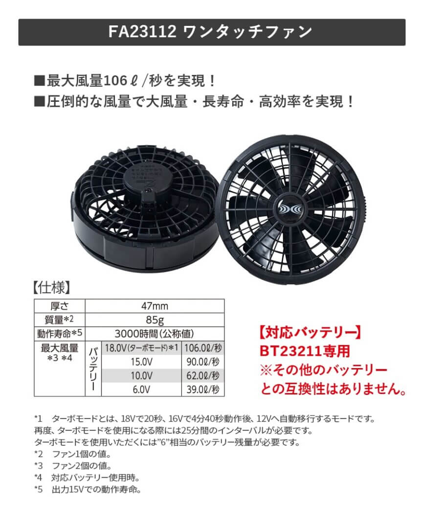 【製品案内】新商品 空調服®スターターキット SK23011 - 株式会社Asahicho｜ワークウェアの企画・製造販売を行う広島県府中市のアパレルメーカー